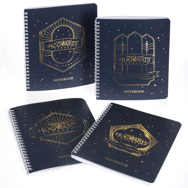 Набор тетрадей Hatber 4 штуки/4 дизайна 48 листов, А5, в клетку, на гребне, soft touch, 3D ...