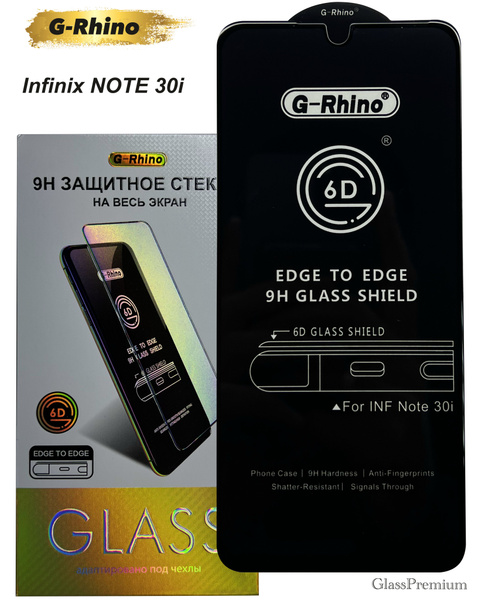 Защитное стекло G-Rhino для Infinix NOTE 30i / 6.66" / Premium Glass (олеофобная покрытие ...