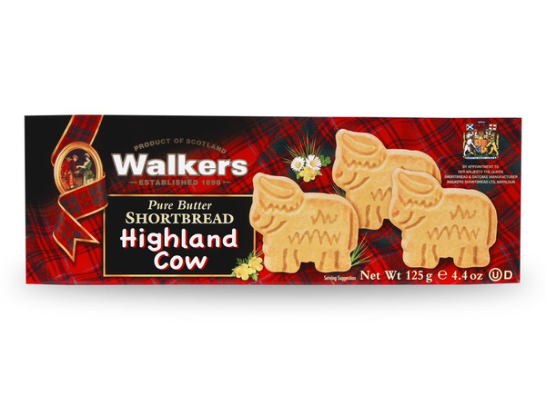 Песочное печенье Walker's Shortbread Highland Cow, 1500г, 12шт - купить ...