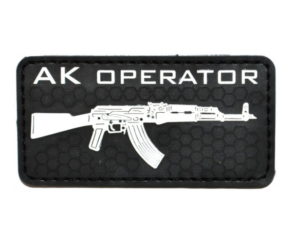 Шеврон "AK Operator", PVC на велкро, 80x40 мм (Black) - купить с ...