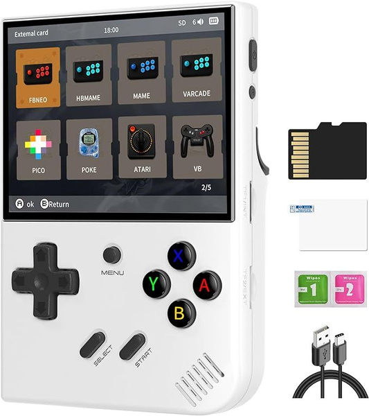Новейшая ретро-игровая консоль2024 года RG35XX Plus3.5-дюймовый IPS ...