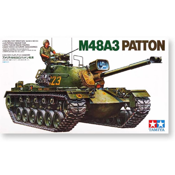 TAMIYA MODEL 35120 1/35 американской модели M48A3 Patton Tank MODEL kit ...