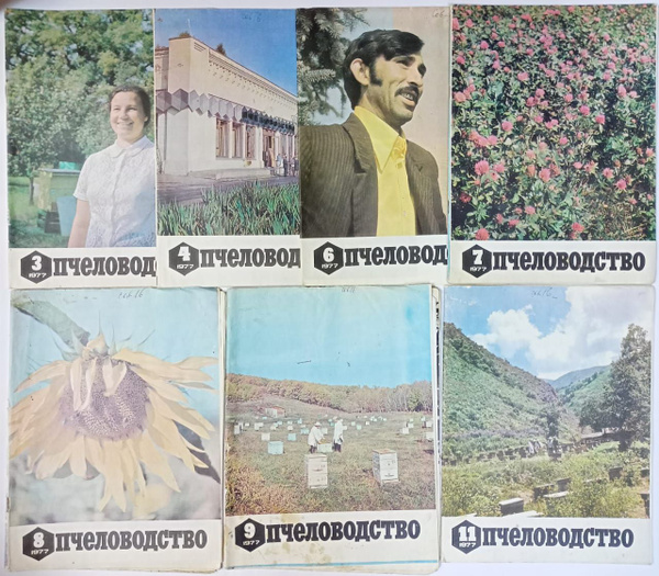 Журнал "Пчеловодство". Выпуск №3,4,6-9,11/1977 (Комплект из 7 журналов) - купить с доставкой по ...