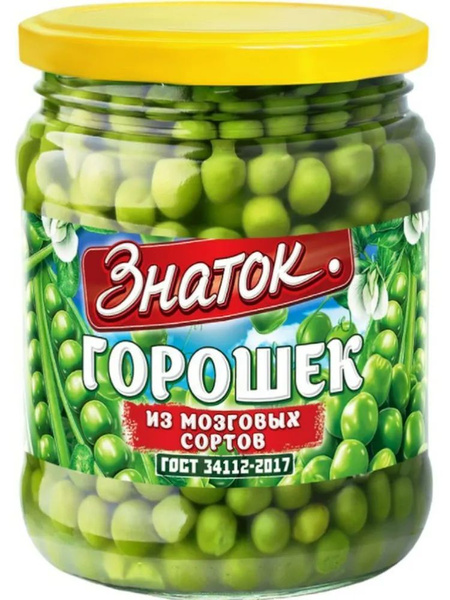 Зеленый горошек 2 шт по 450 г консервированный, Знаток - купить с ...