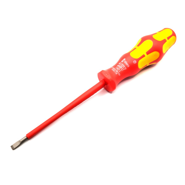 Отвертка диэлектрическая WERA Kraftform Plus 160 I VDE 006115 - купить ...