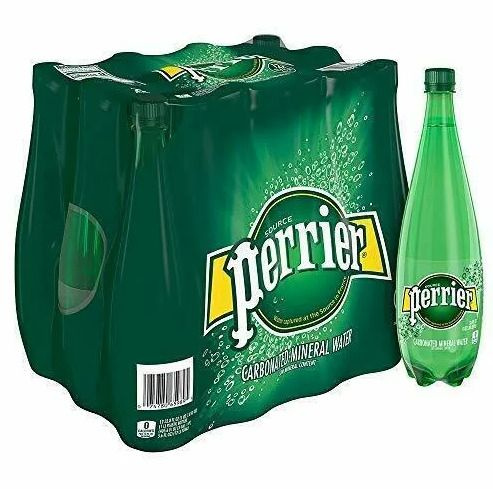 Минеральная вода Perrier (Перье) газированная 12 шт по 1 л, пэт ...