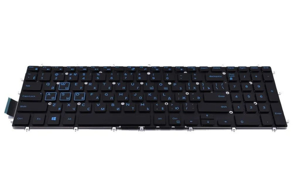 Клавиатура для Dell P89F с подсветкой Ноутбук. Синие буквы. - купить с ...