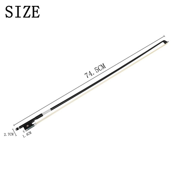 (A H K R) Pure Ponytail Performance Level Ebonies Rod 4/4 Violin Bow ...