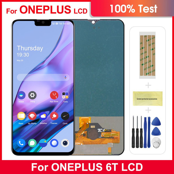 Дисплей для OnePlus 6T (A6010) в сборе с тачскрином чёрный OLED ...