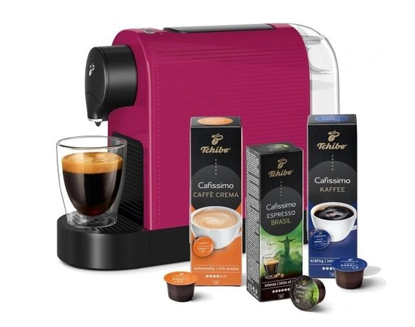 Капсульная кофемашина Tchibo Pure Plus, фуксия, розовый купить по ...