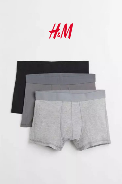 Комплект трусов боксеры H&M, 3 шт - купить с доставкой по выгодным ценам в интернет-магазине ...