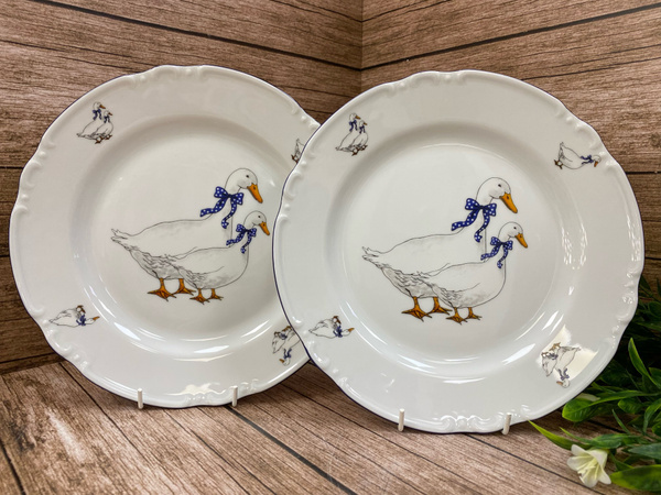 Набор тарелок Thun, Фарфор, диаметр 24 см - купить по низким цене в интернет-магазине OZON ...