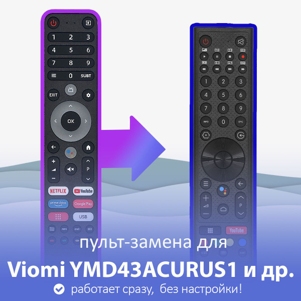Пульт ДУ HUAYU пульт-замена для Viomi YMD43ACURUS1 и других 2 - купить ...