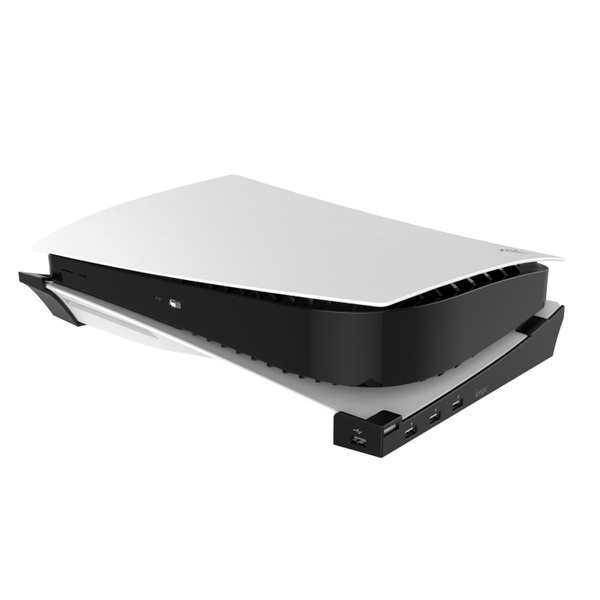 Горизонтальная подставка iPega для PS5 + 4USB выхода, цвет черный ...