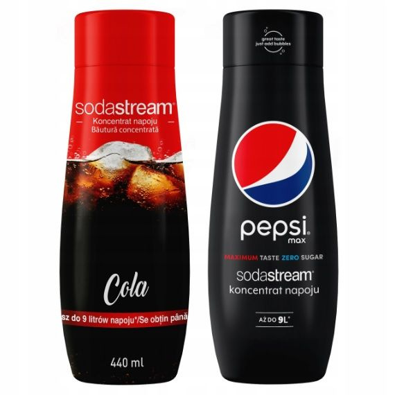 Сироп-концентрат SodaStream Cola+Pepsi Max 440 мл 2 шт - купить с ...