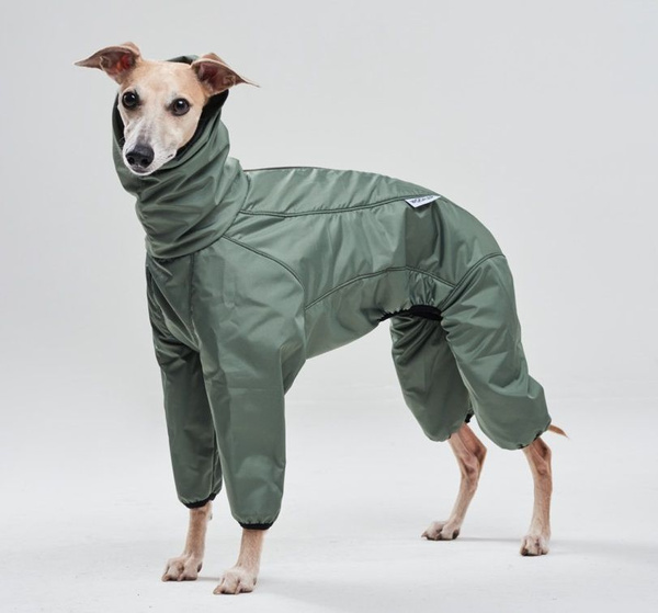 WOOFLER / Зимний, теплый комбинезон для уиппета, левреток, борзых ...