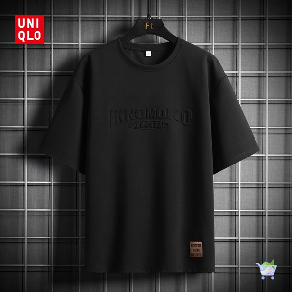 Футболка Uniqlo, размер 64, цвет черный, Полиэфирное волокно - купить по выгодной цене в ...