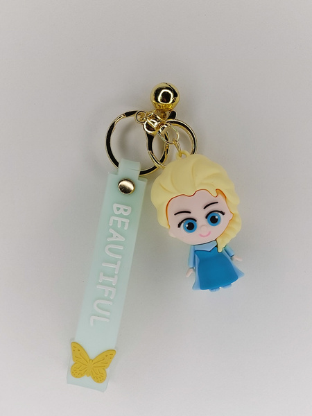Брелок Keychain силиконовая фигурка Эльза из мультика Холодное сердце