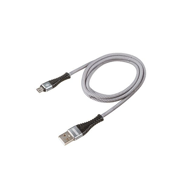 Кабель Skyway Кабель Micro Usb 1 5 м 10 Вт серый в мягкой оплетке