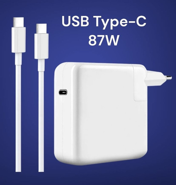 Зарядка для макбука Apple MacBook 20.2V 4.3A (87W) USB Type-C(кабель 2м ...