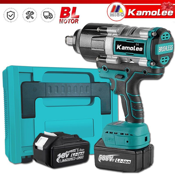 Kamolee, 1 / 2 Безщеточный ударный ключ 2100 большой крутящий момент ...