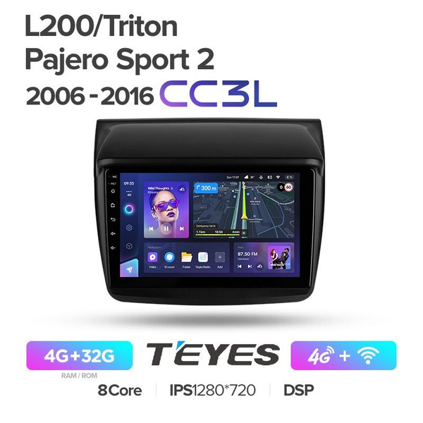 Магнитола Mitsubishi Pajero Sport 2 L200 Triton 2008-2016 Teyes CC3L 4 ...