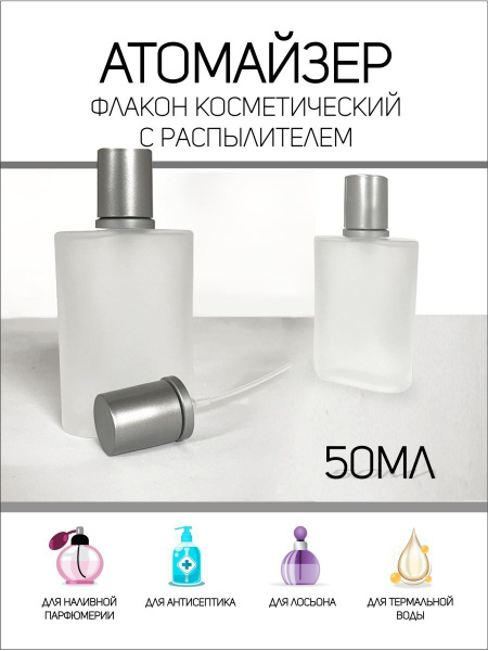 Атомайзер флакон для духов Аскет 50 мл матовый - купить с доставкой по ...