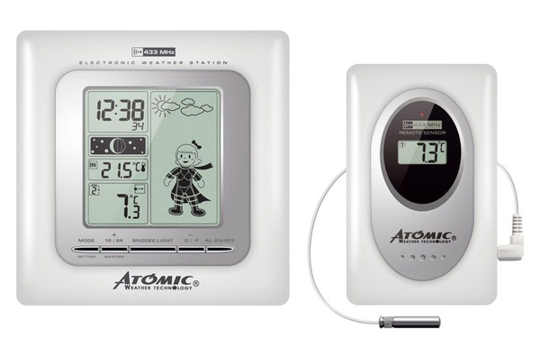 Электронная цифровая метеостанция Atomic W839009-White купить на OZON ...