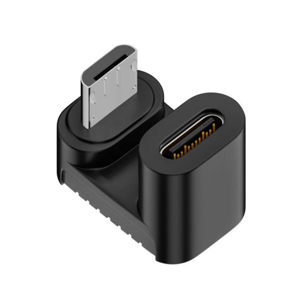 Адаптер Micro Usb To C 90 градусный разъем для передачи данных