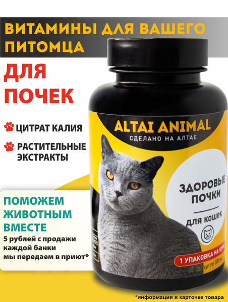 Витамины для кошек для почек - Комплекс Здоровые почки - купить с ...
