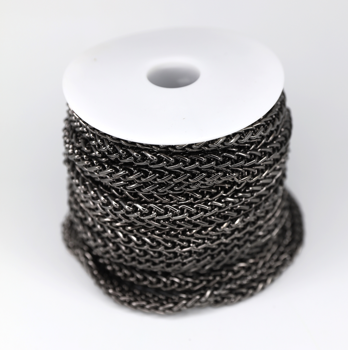 Декоративная металлическая цепь на бобине Skroll/ Диаметр 5мм/ Длинна ...