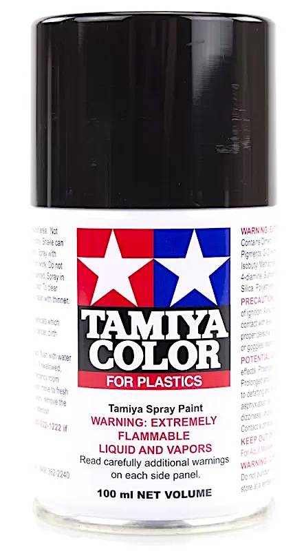 Tamiya TS-29 Semi Gloss Black Lacquer, Черный полуматовый, Краска спрей ...