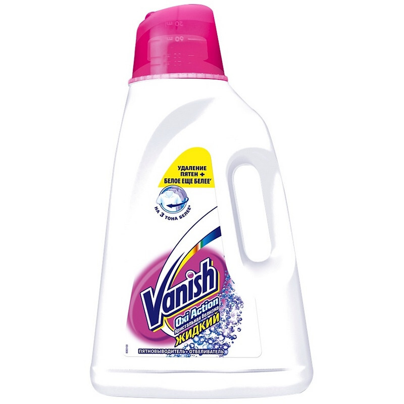 Пятновыводитель VANISH OXI Action Крист.белизна жидкий 2л — купить в ...
