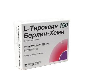 L-Тироксин 150 Берлин-Хеми, таблетки 150 мкг, 100 штук — купить в ...