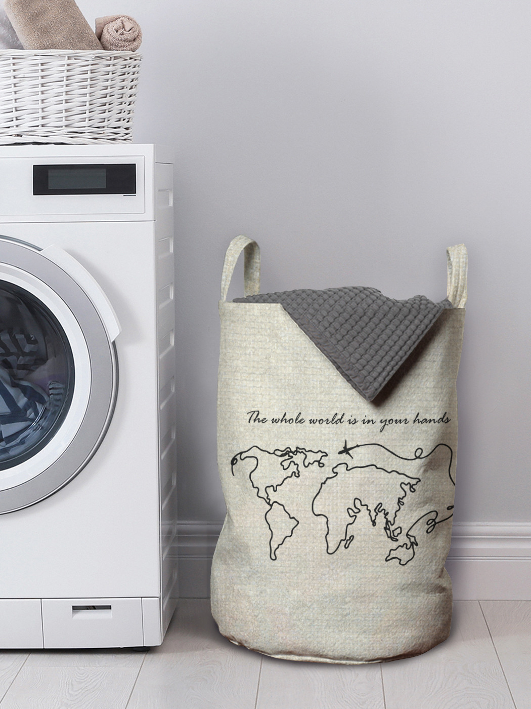 Корзина для белья, Бак для белья JoyArty, 45 л, Войлок, Полиэстер купить по выгодной цене в ...