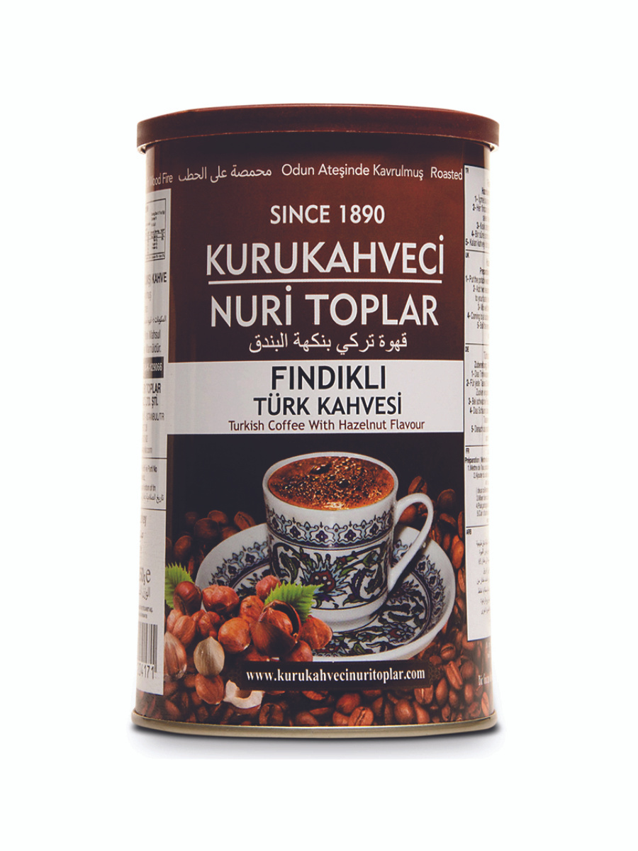 Турецкий кофе Kurukahveci Nuri Toplar c фундуком 250 гр(2шт) — купить в ...