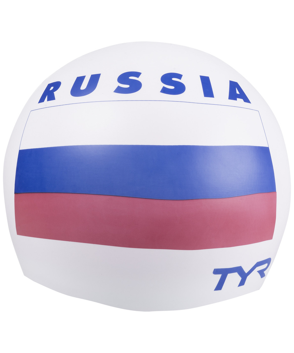 Шапочка для плавания TYR Russia Silicone Swim Cap, силикон, Lcsrus/100 ...