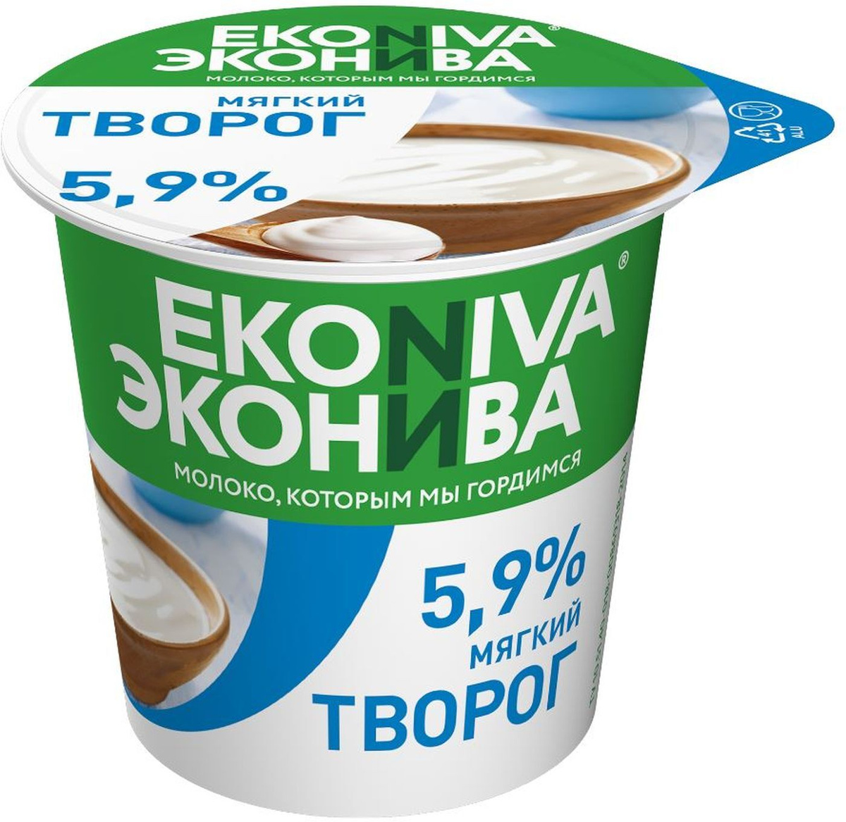 Творог ЭкоНива мягкий 5,9%, 125 г — купить в интернет-магазине OZON с ...