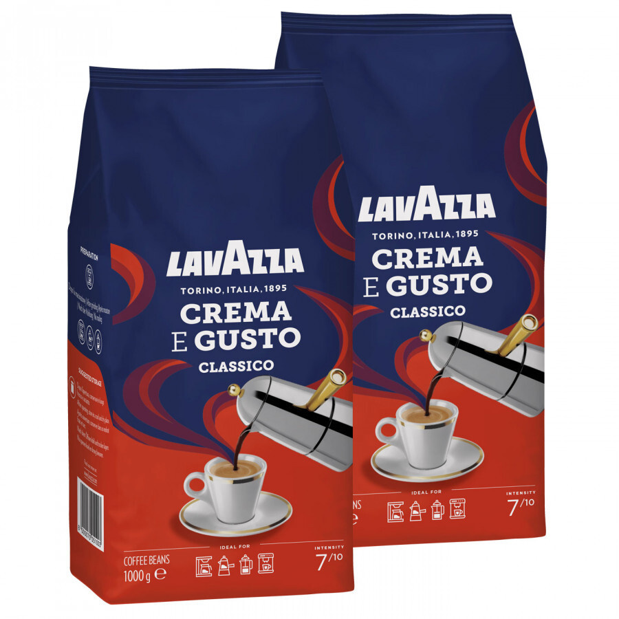 Кофе в зернах Lavazza Crema e Gusto (Крема е Густо), 2x1кг — купить в ...