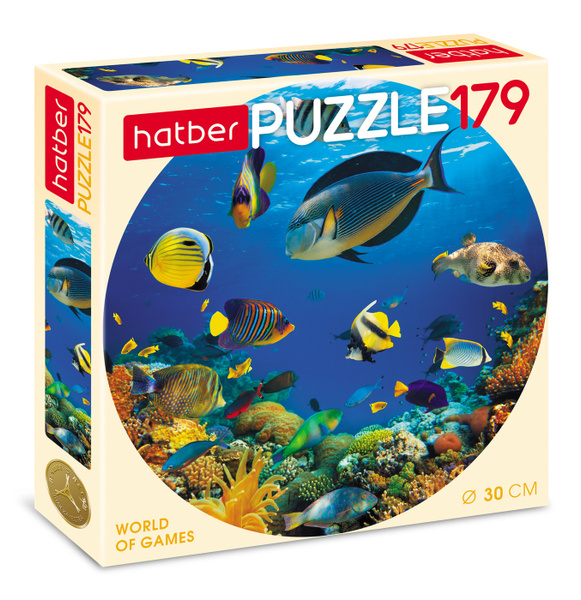 Пазл Hatber круглые 179 элементов d300мм "Океан" - купить с доставкой по выгодным ценам в ...