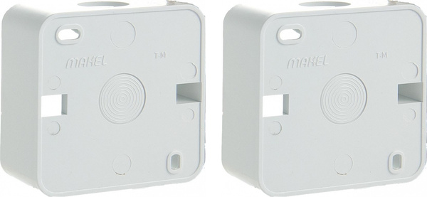 Коробка установочная Makel Mimoza 81x81 квадратная IP20 белая (комплект из 2 шт.) купить на OZON ...