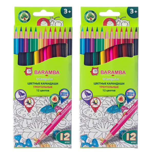 Baramba Набор карандашей, вид карандаша: Цветной, 12 шт. - купить с ...