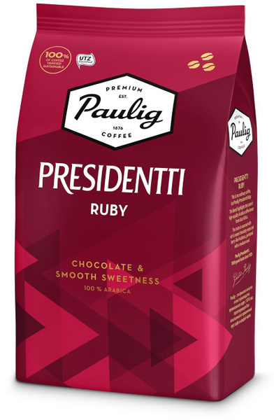 Кофе Paulig Presidentti Ruby в зернах, 1 кг - купить с доставкой по ...