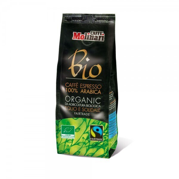 Кофе Caffe Molinari молотый Bio Organic 100% Арабика упаковка 250 гр ...