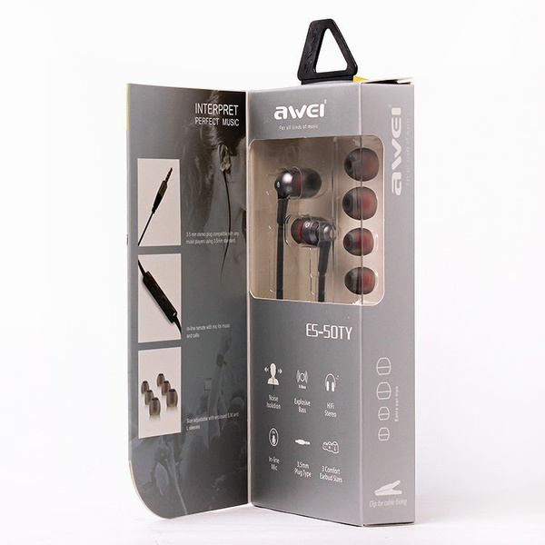 Наушники Вкладыши Awei ES-50TY - купить по доступным ценам в интернет-магазине OZON (261292546)