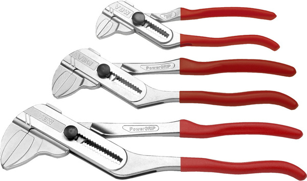 Зажимные клещи VBW PowerGRIP, длина 180 мм, максимальное раскрытие 36 ...