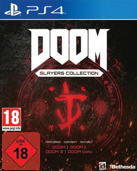 Игра DOOM Slayers Collection Doom Doom 2 Doom 3 Doom 2016 (PlayStation 4, PlayStation 5 ...