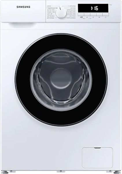 Стиральная машина узкая Samsung WW80T3040BW, загрузка 8 кг, белый ...
