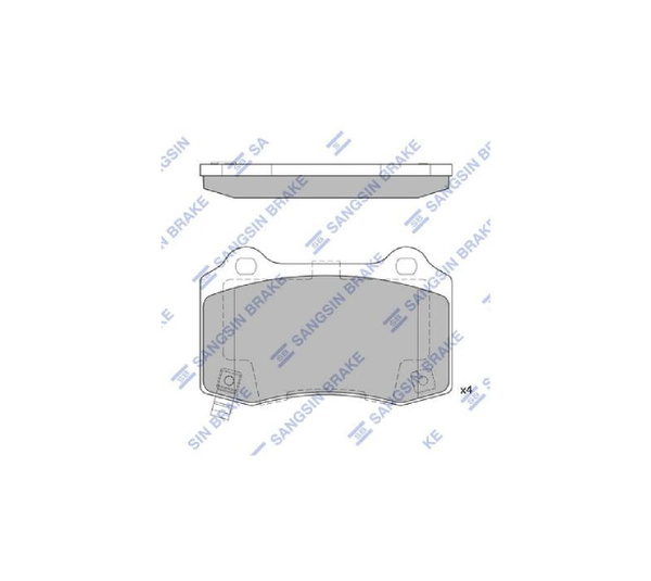 Колодки тормозные Sangsin Brake SP4296 - купить по низким ценам в ...