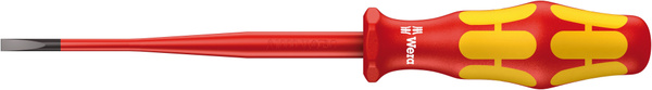 Отвертка диэлектрическая зауженная "Wera" Kraftform Plus SL3,5х0 ...
